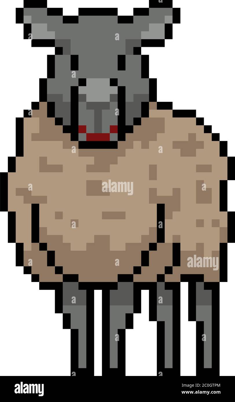 Pixel art sheep hi-res stock photography and images - Alamy