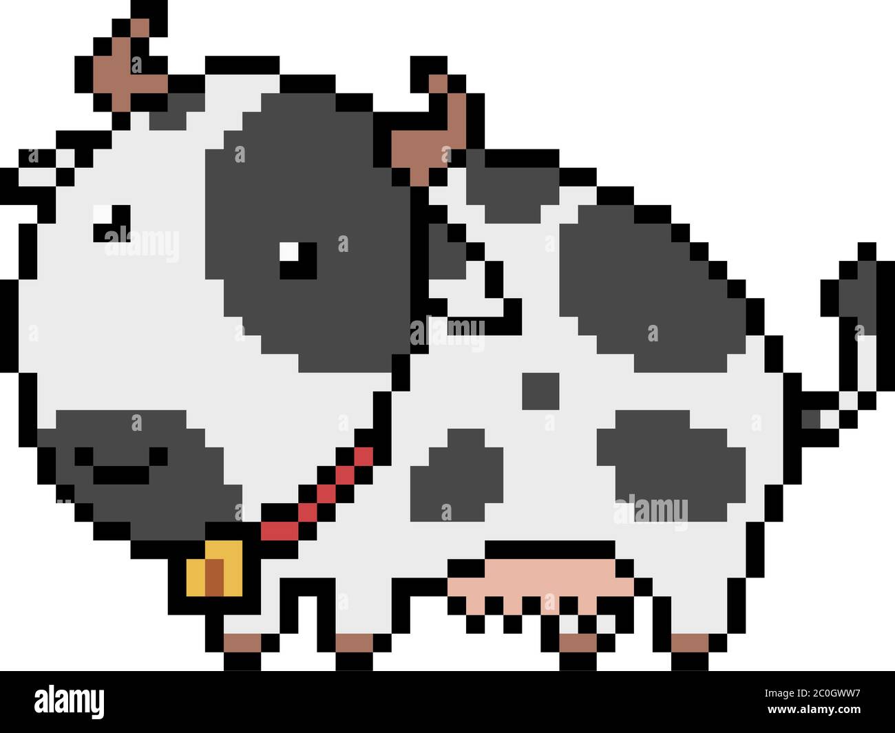 Cow pixel hi-res stock photography and images - Alamy