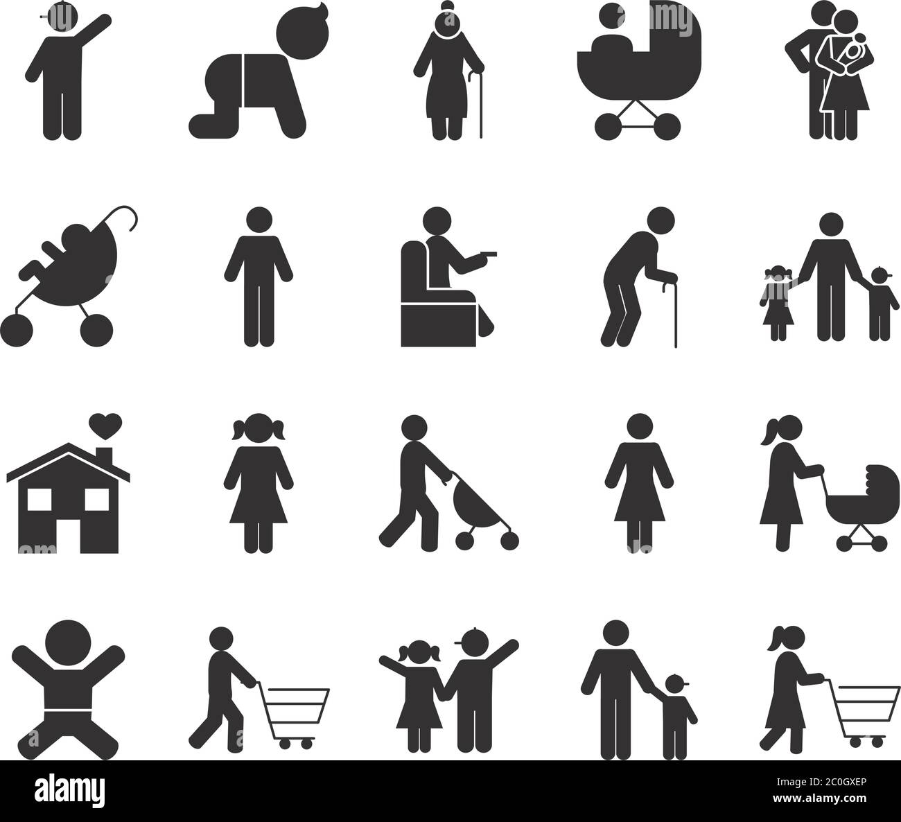 People Silohette Icon Set