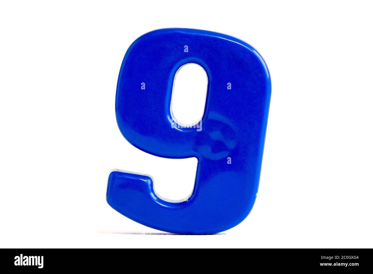 Number nine made of plastic Stock Photo - Alamy