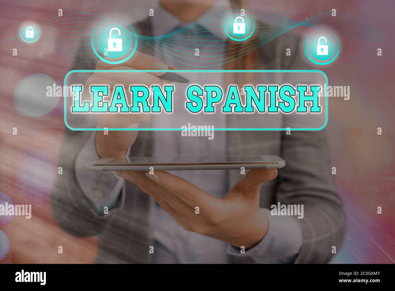 Word writing text Learn Spanish. Business photo showcasing to train ...