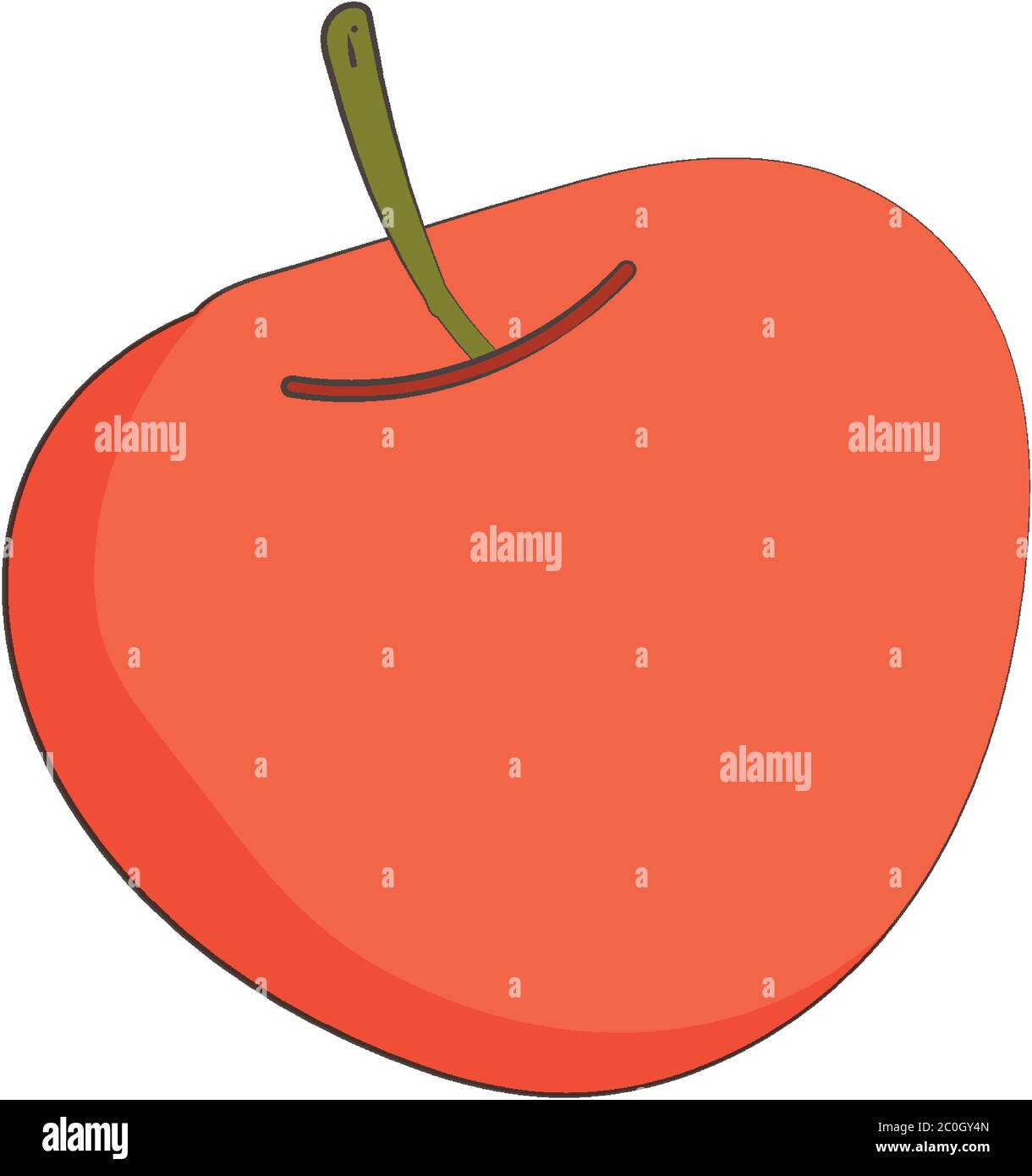apple fruit fresh nutrition healthy food isolated icon design vector ...