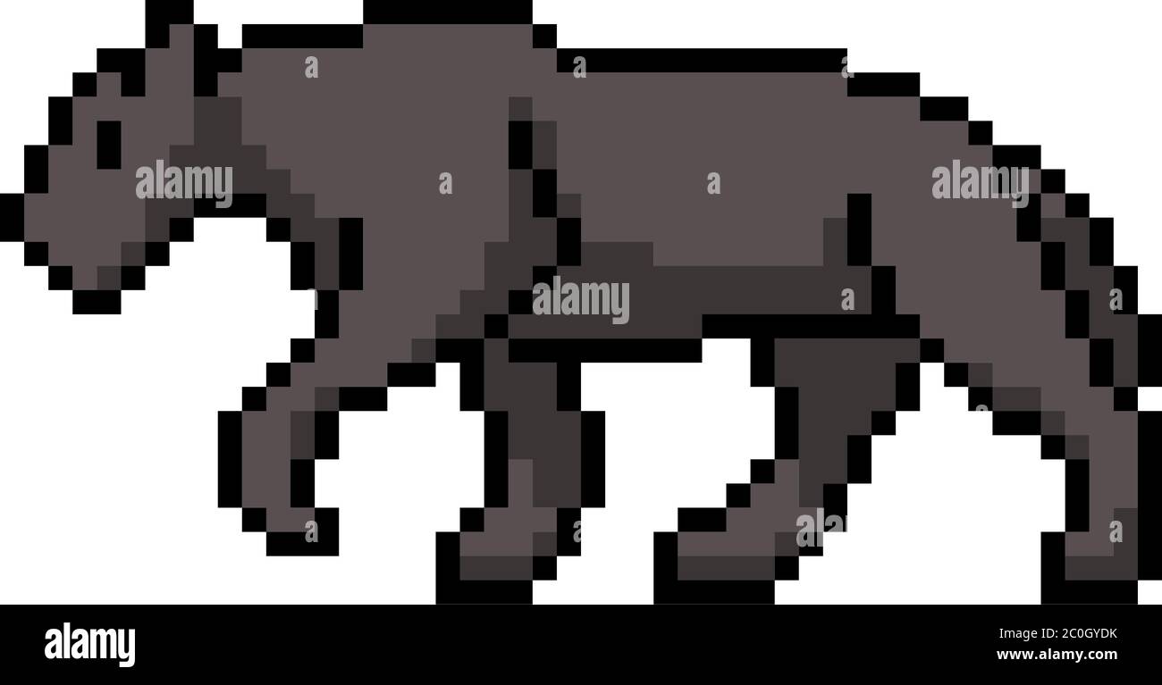 Panther vector black silhouette Cut Out Stock Images & Pictures - Alamy