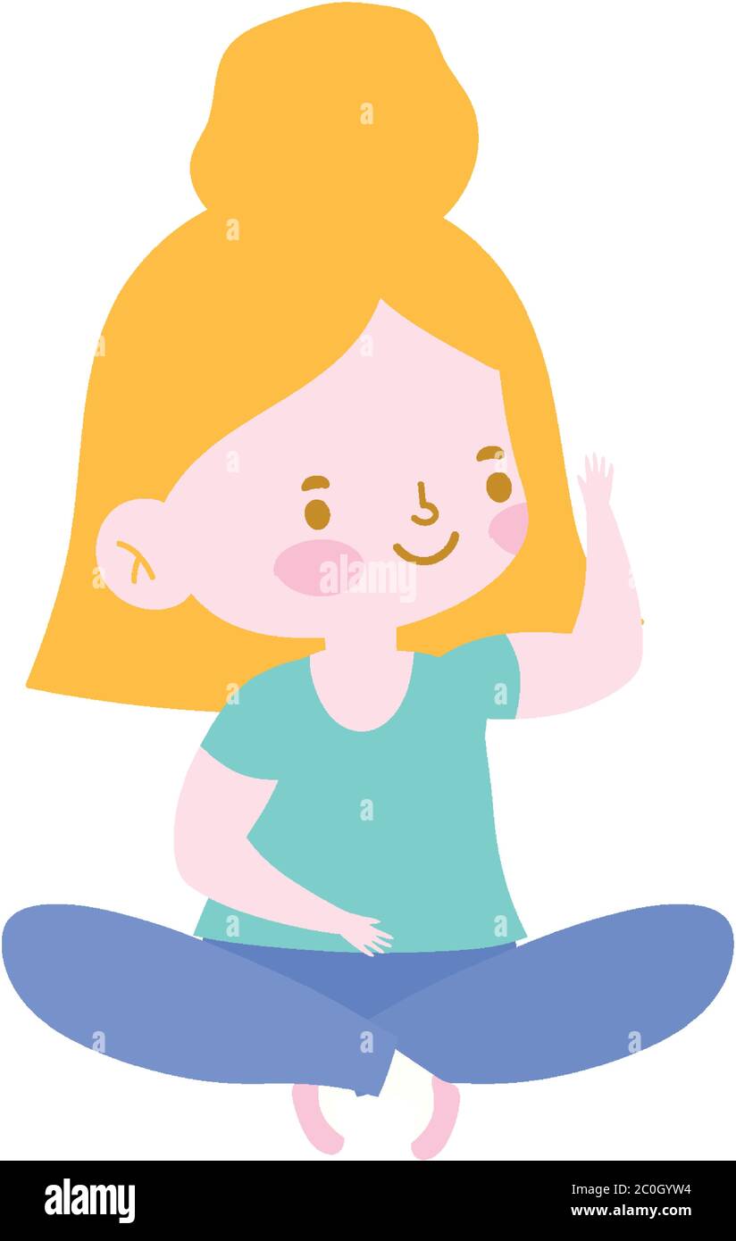 Sitting crossed leg Stock Vector Images - Alamy