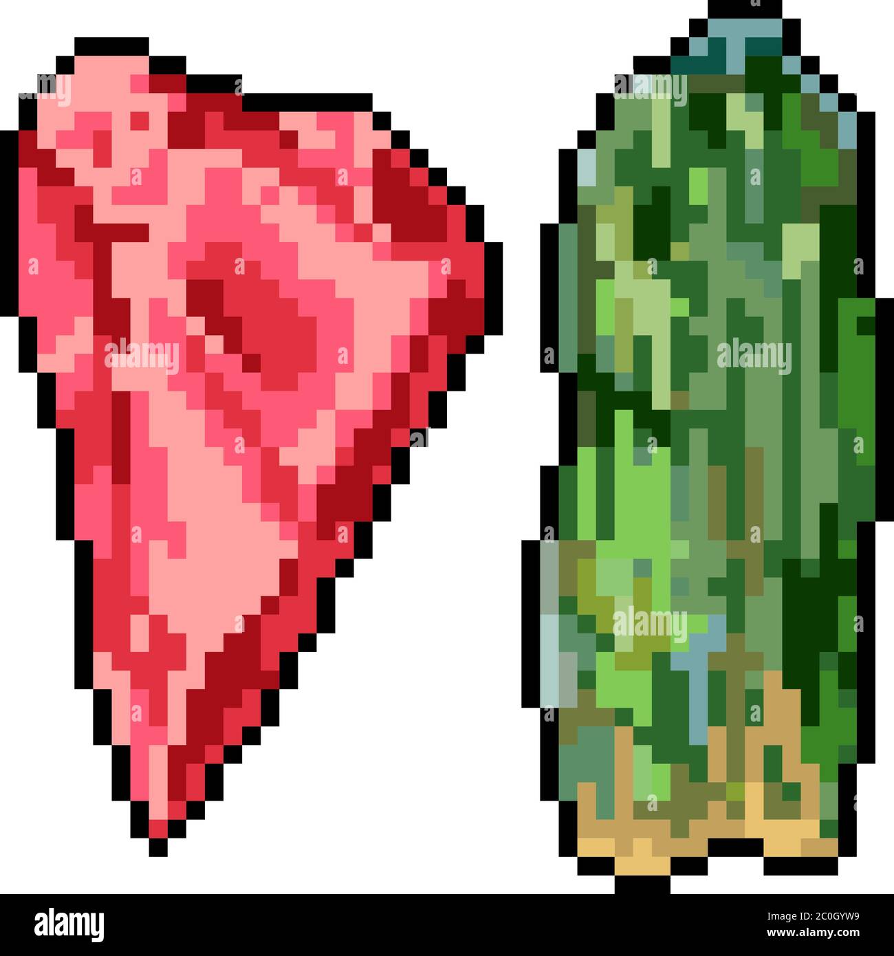 vector pixel art gemstone isolated cartoon Stock Vector Image & Art - Alamy