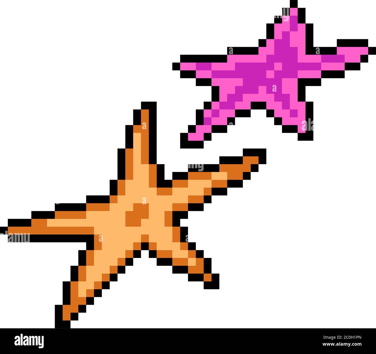 Pixel starfish Cut Out Stock Images & Pictures - Alamy