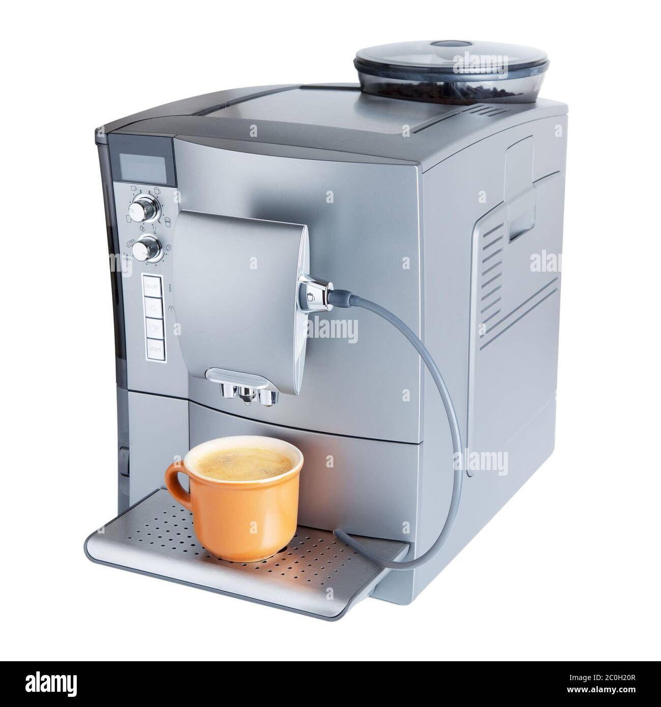 Coffee Machine With Cup Stock Photo - Alamy