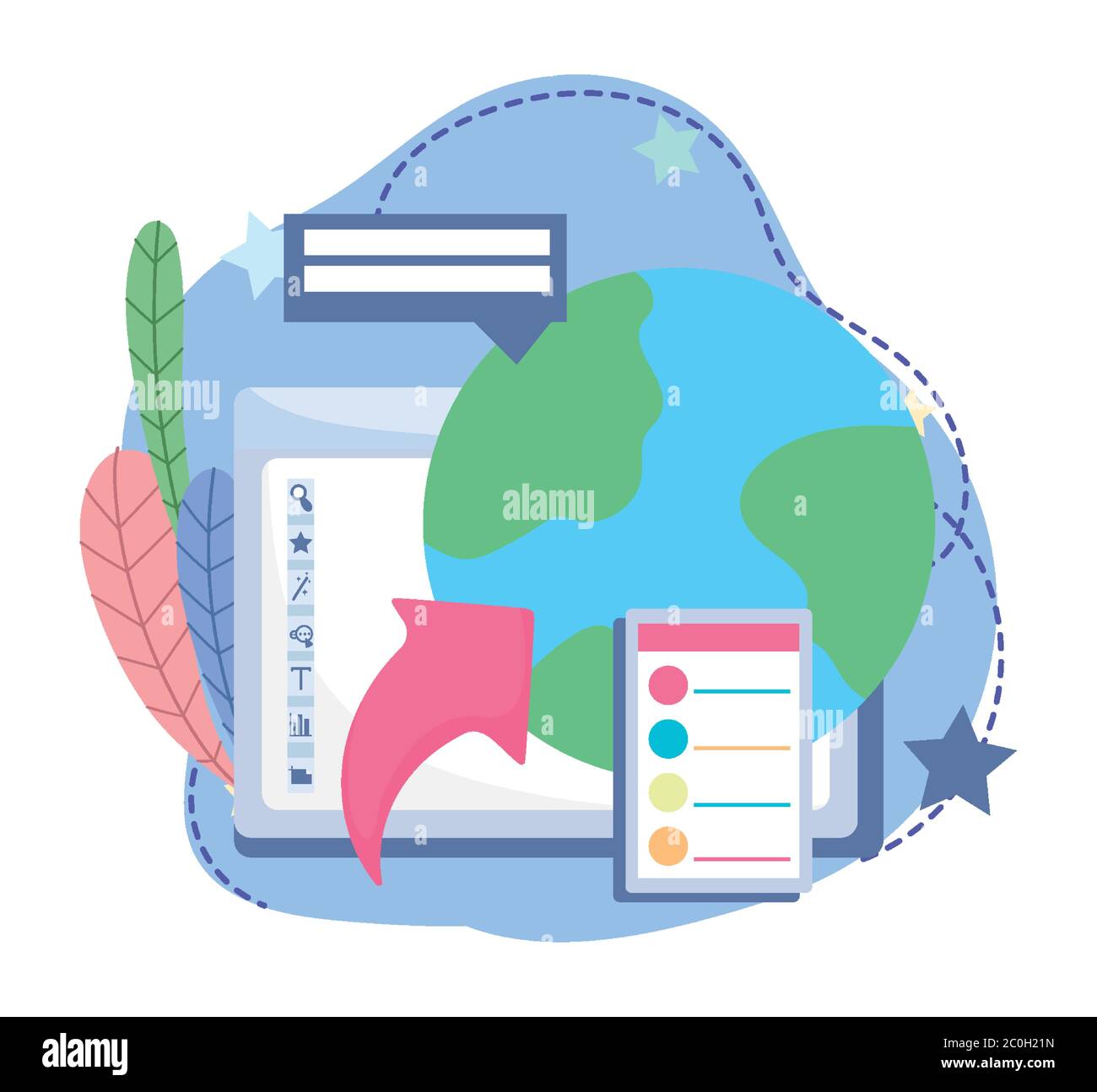 online education, computer world study class, website and mobile ... online education, computer world study class, website and mobile ...