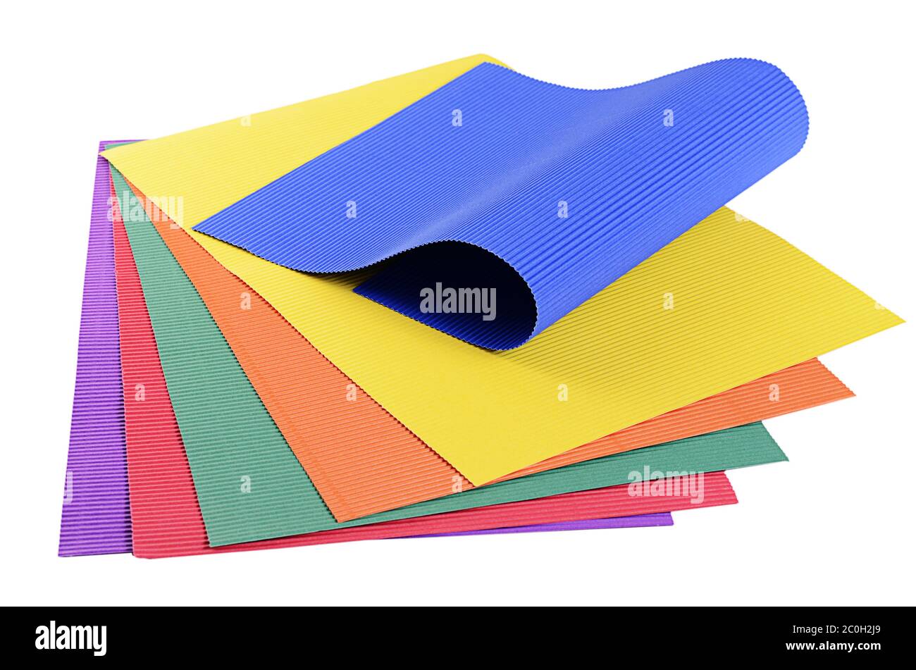 Set of a color crepe paper close up Stock Photo - Alamy