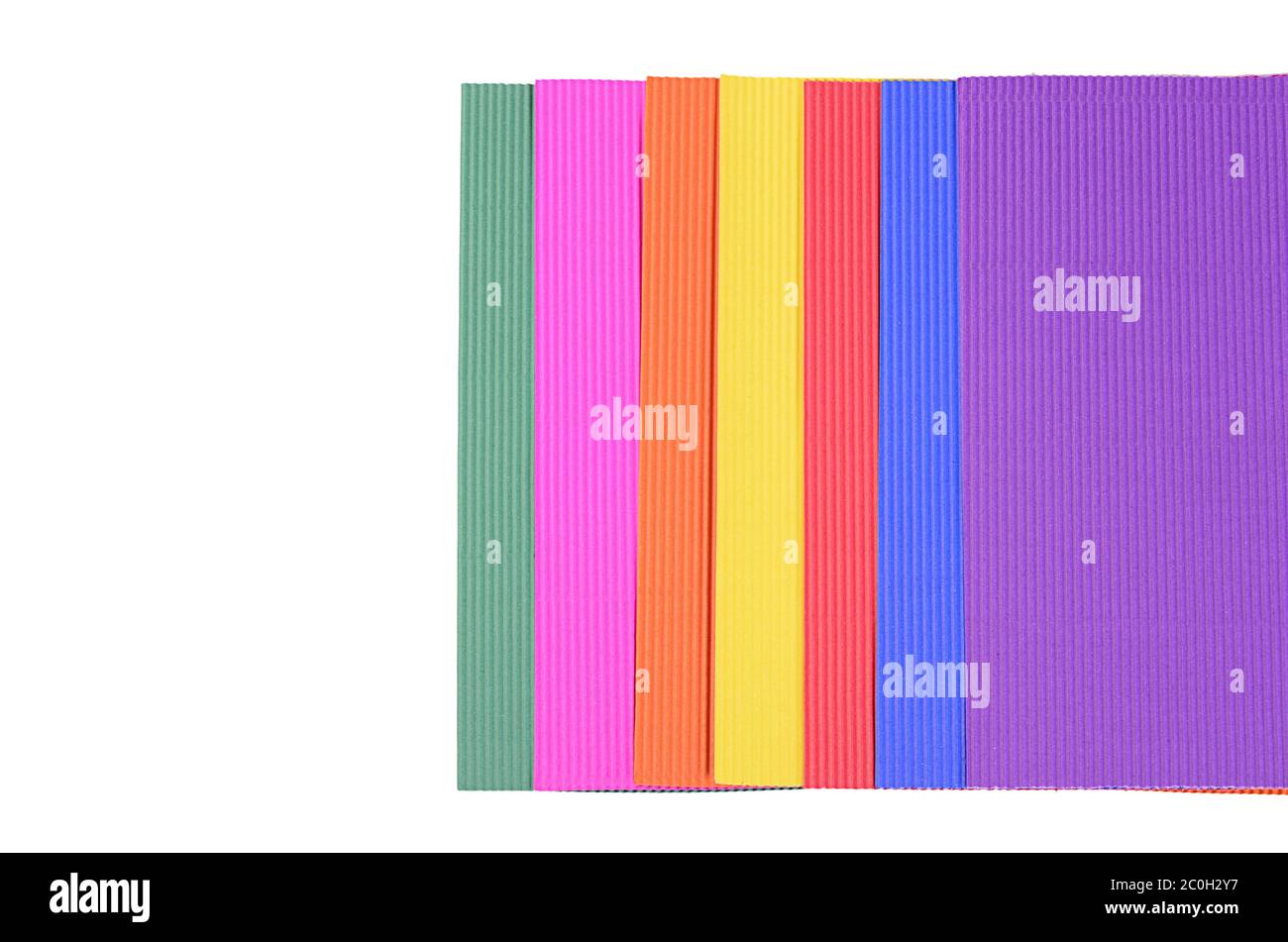 Set of a color crepe paper close up Stock Photo - Alamy