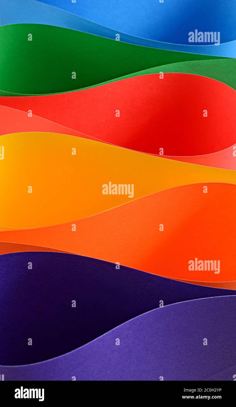 Set of a color paper close up Stock Photo - Alamy