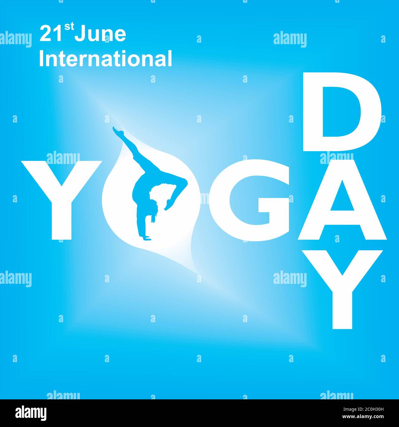 21 June International Yoga Day, Body Posture, Human Silhouette, Vector ...
