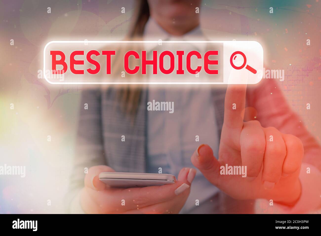 Text sign showing Best Choice. Business photo text defined to be the ...