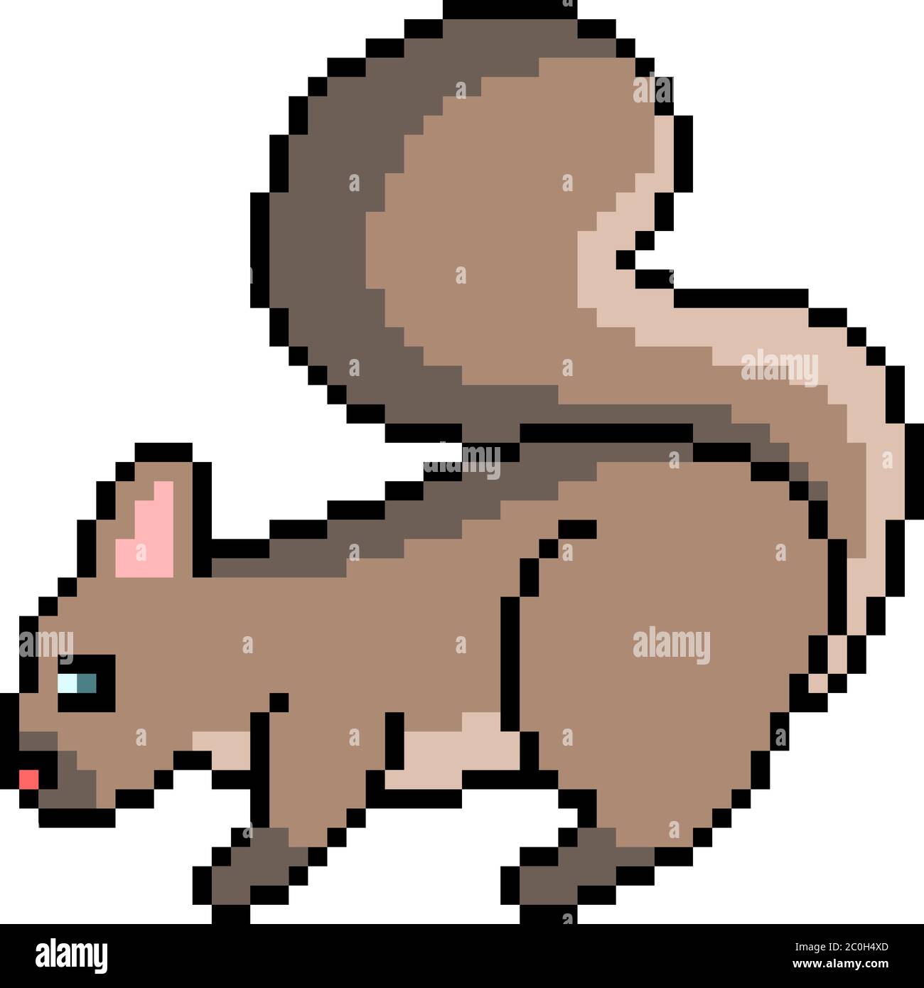 Squirrel pixel Stock Vector Images - Alamy