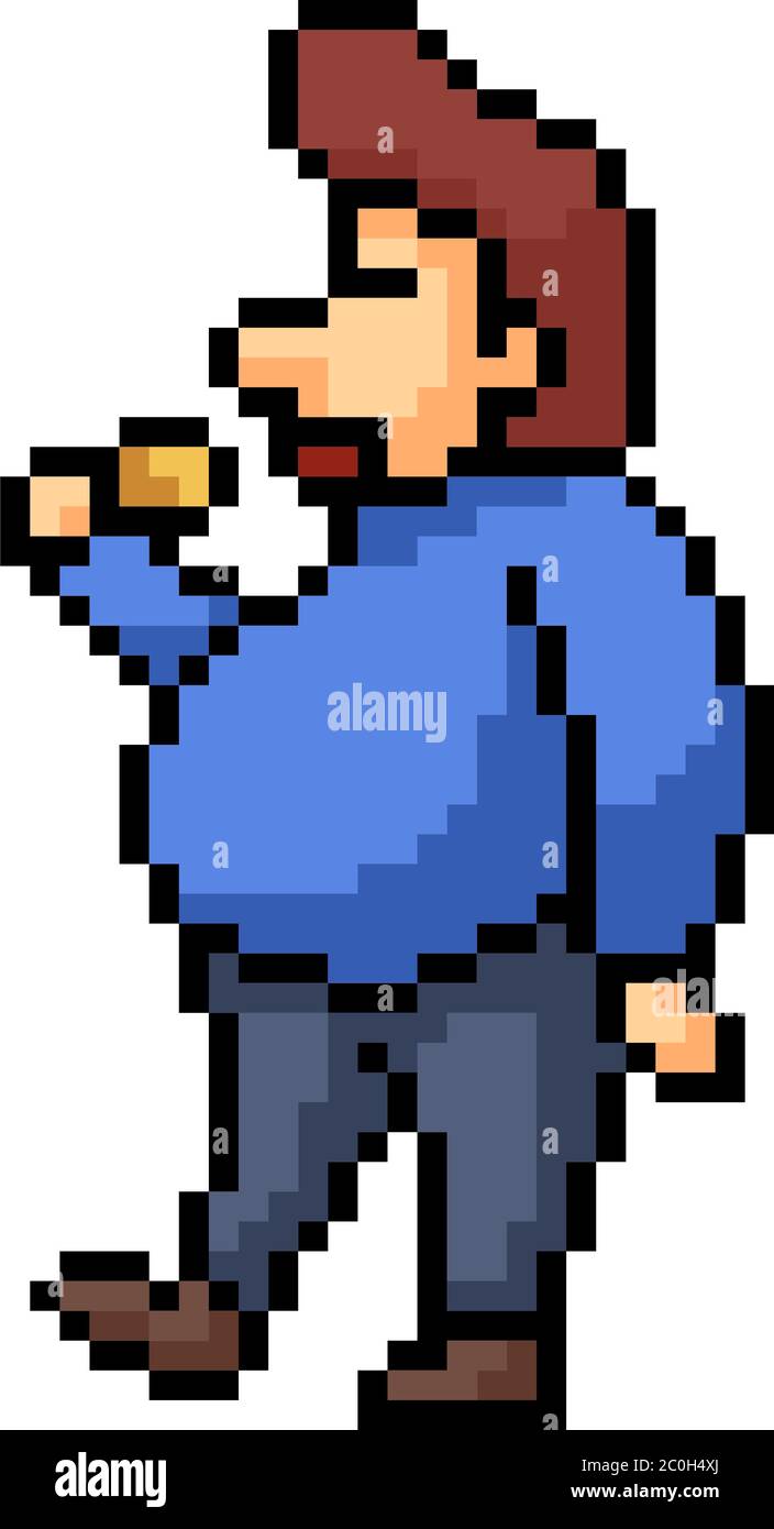 Happy fat man isolated Stock Vector Images - Alamy