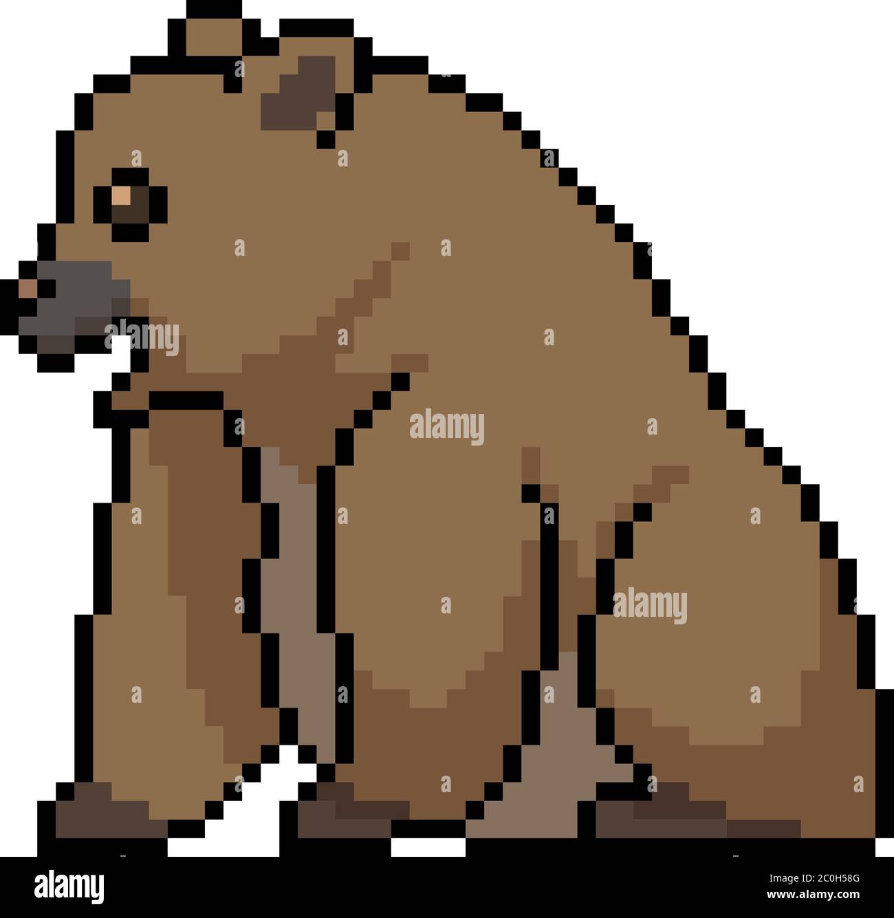 Bear pixel art hi-res stock photography and images - Alamy