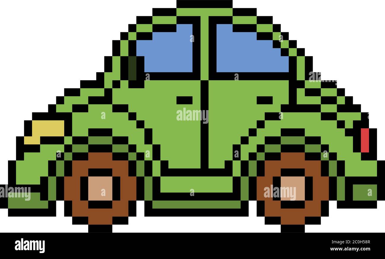 Car pixel art Cut Out Stock Images & Pictures - Alamy