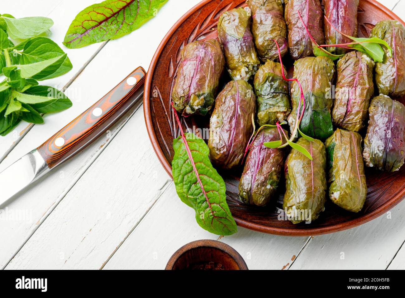 Dolma,tolma and sarma,stuffed sorrel leaves with rice and meat ...