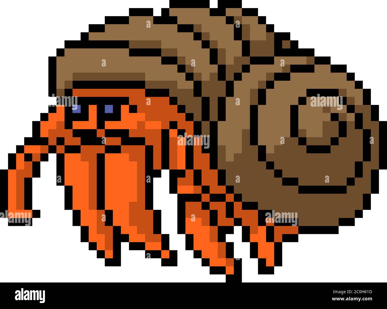 Hermit crab vector vectors hi-res stock photography and images - Alamy