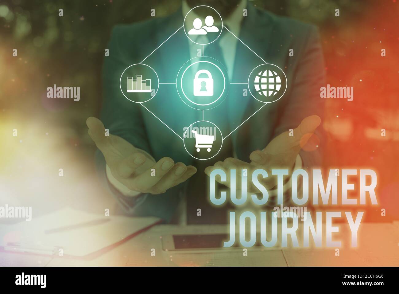 Conceptual Hand Writing Showing Customer Journey Concept Meaning Complete Service And