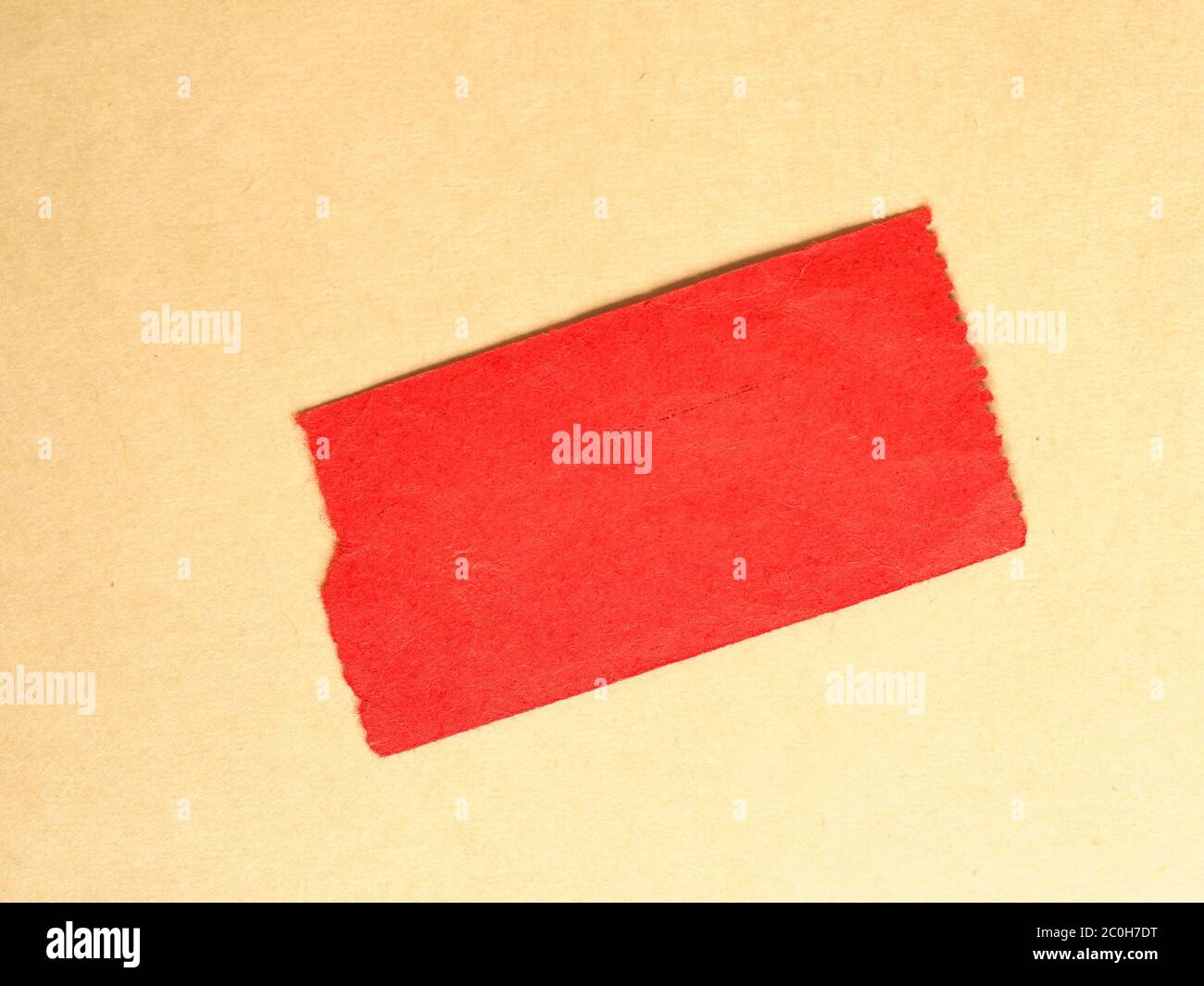 blank red paper tag label or ticket with copy space Stock Photo - Alamy