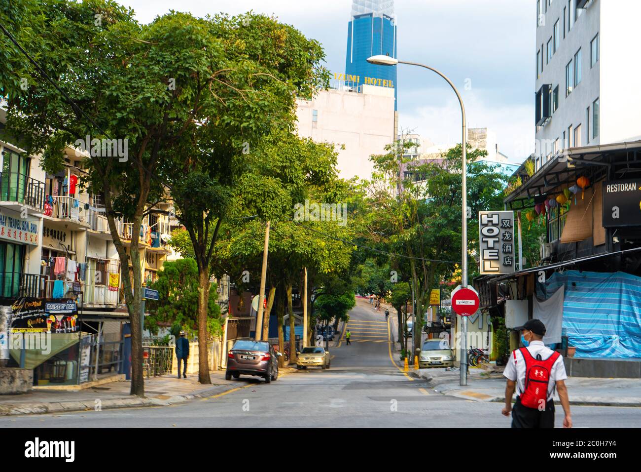 Streets of Kuala Lumpur. Modern Malaysia. Beautiful clean streets of a ...