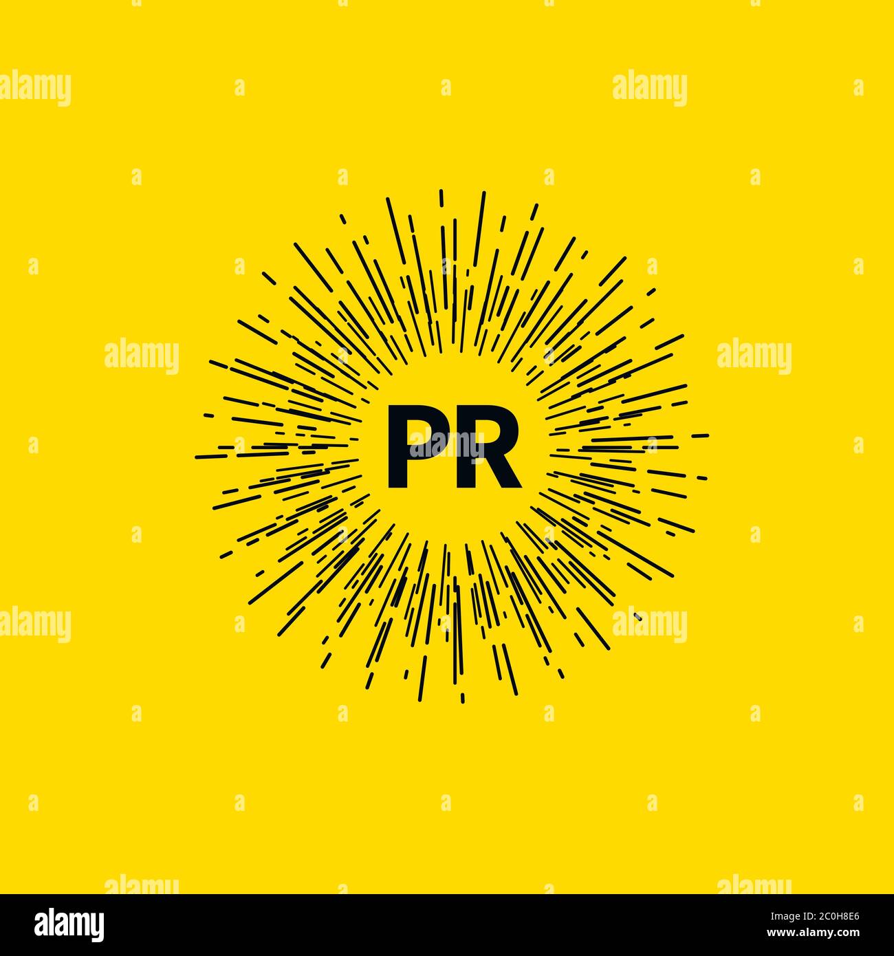 PR logo. Public relations icon. Vector illustration Stock Vector Image ...