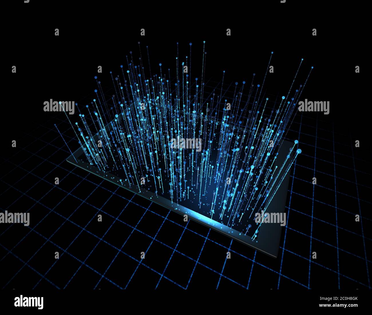 Computer network data communication, electronic technology Stock Photo ...