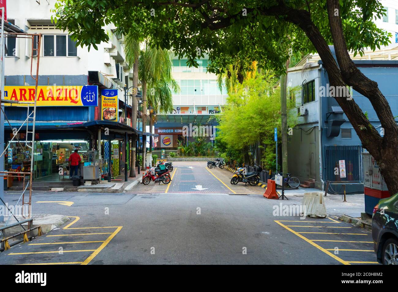 Streets of Kuala Lumpur. Modern Malaysia. Beautiful clean streets of a ...