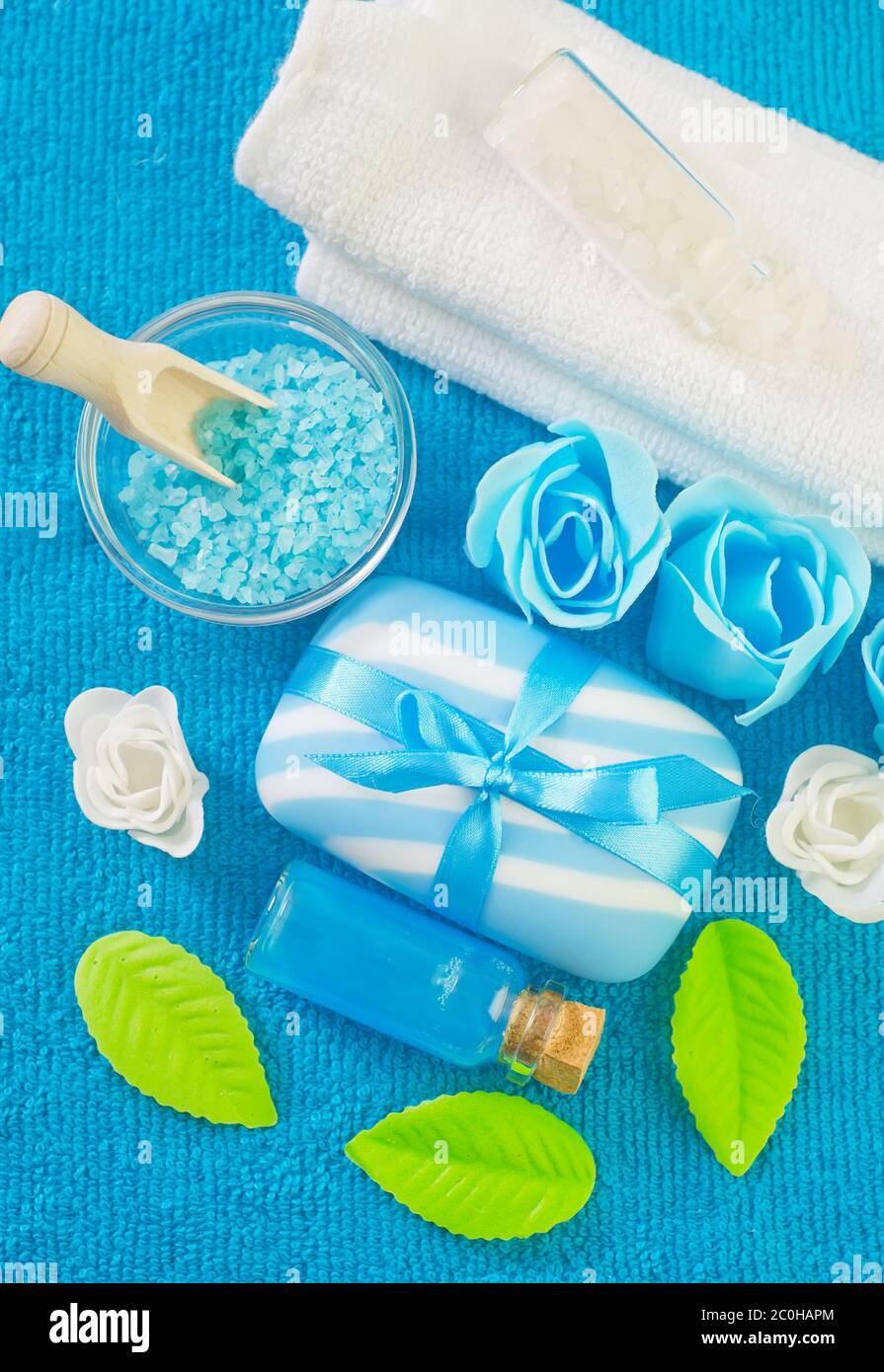 sea salt and oil Stock Photo - Alamy