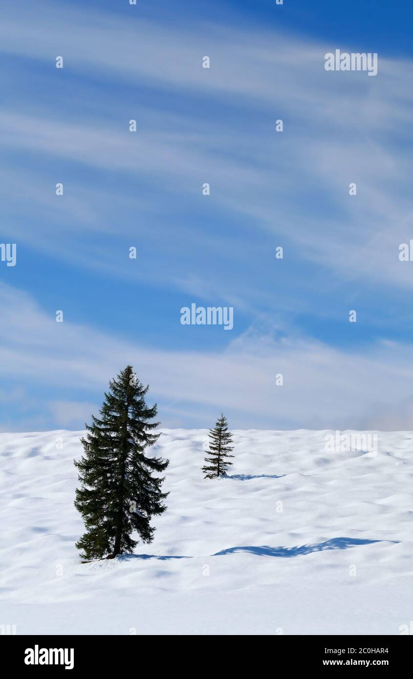 Blue sky hill trees hi-res stock photography and images - Alamy