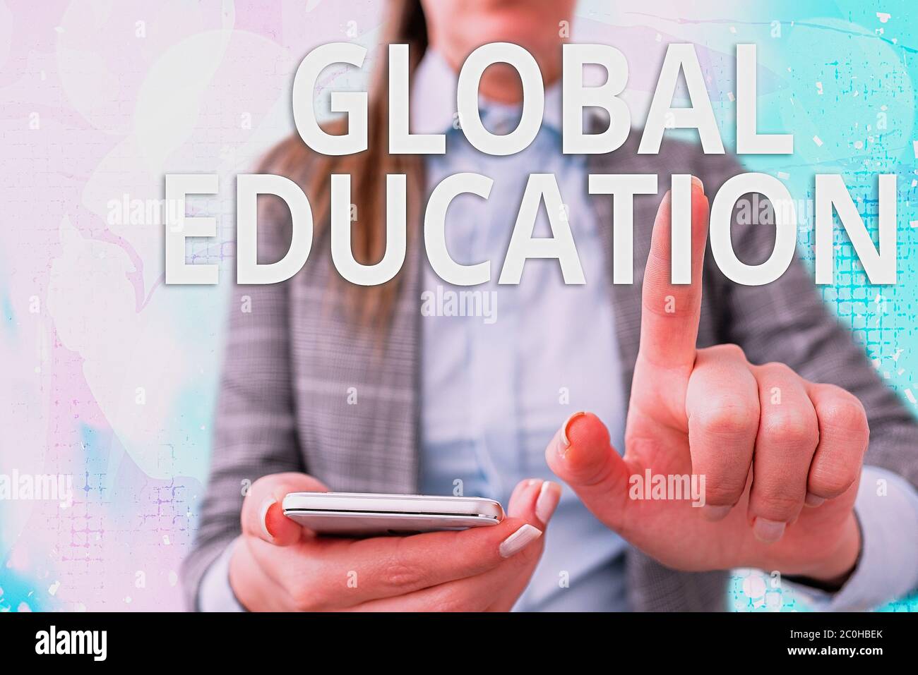 Handwriting text writing Global Education. Conceptual photo ...