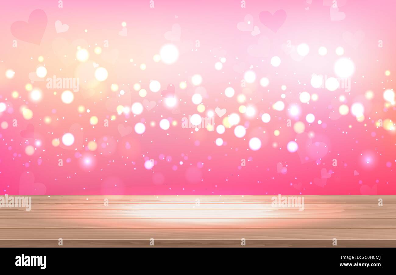 Wooden plank table blurred Stock Vector Images - Alamy