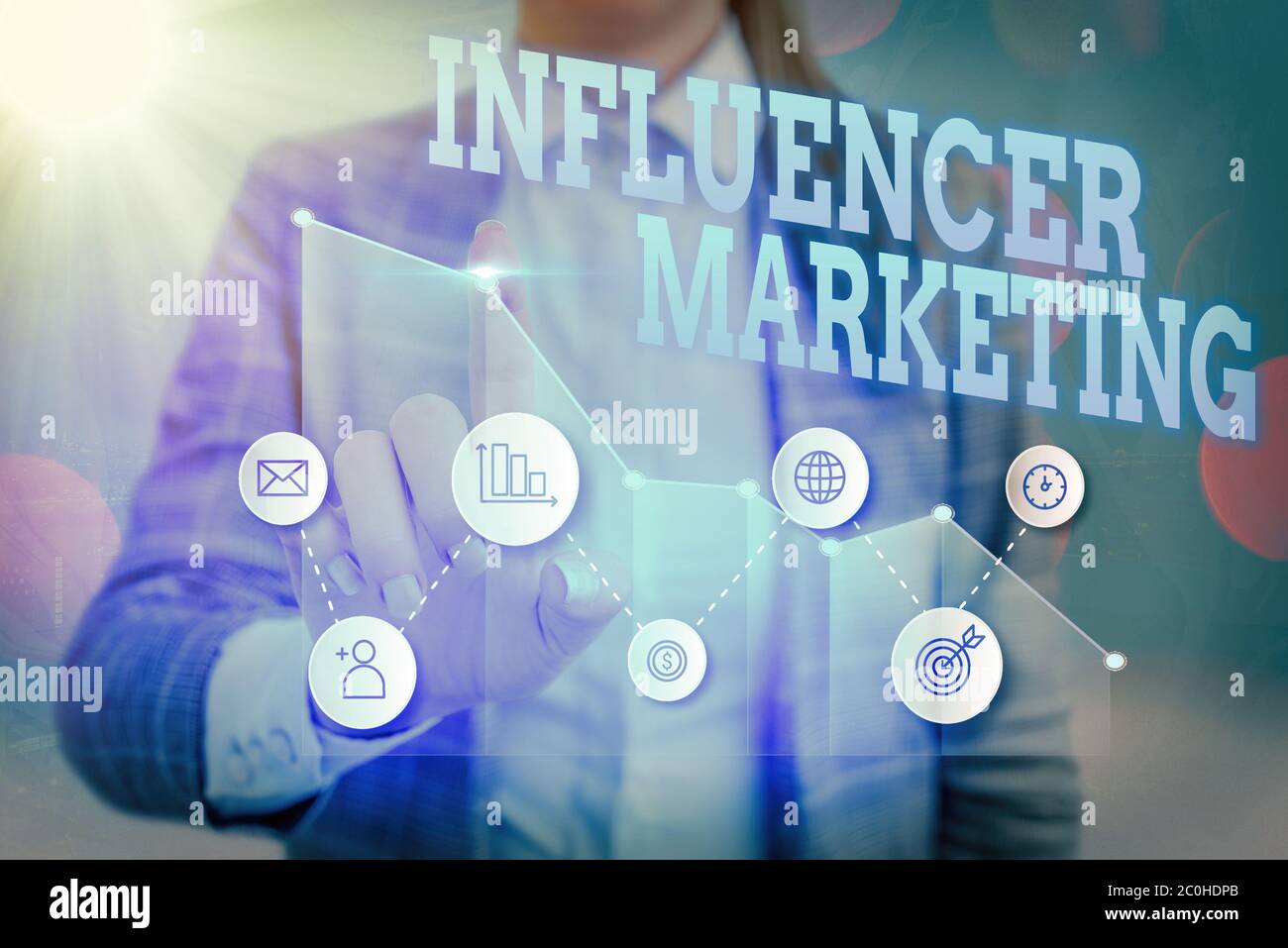 Writing note showing Influencer Marketing. Business concept for form of ...