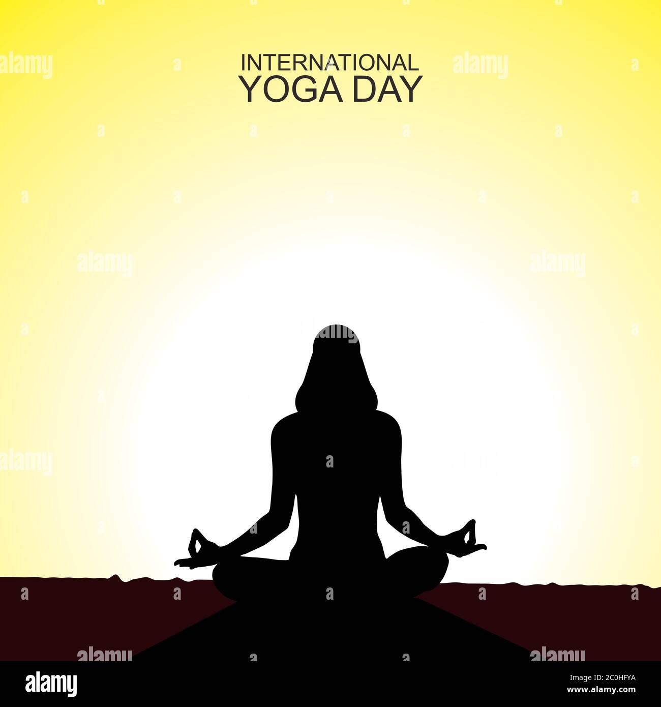 21 June International Yoga Day, Body Posture, Human Silhouette, Vector ...