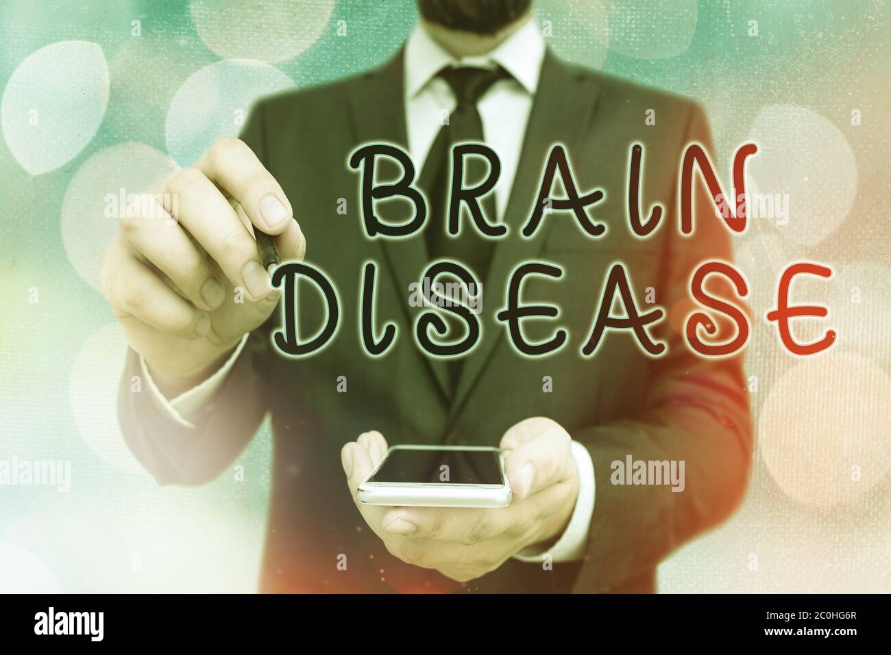Handwriting text Brain Disease. Conceptual photo a neurological ...