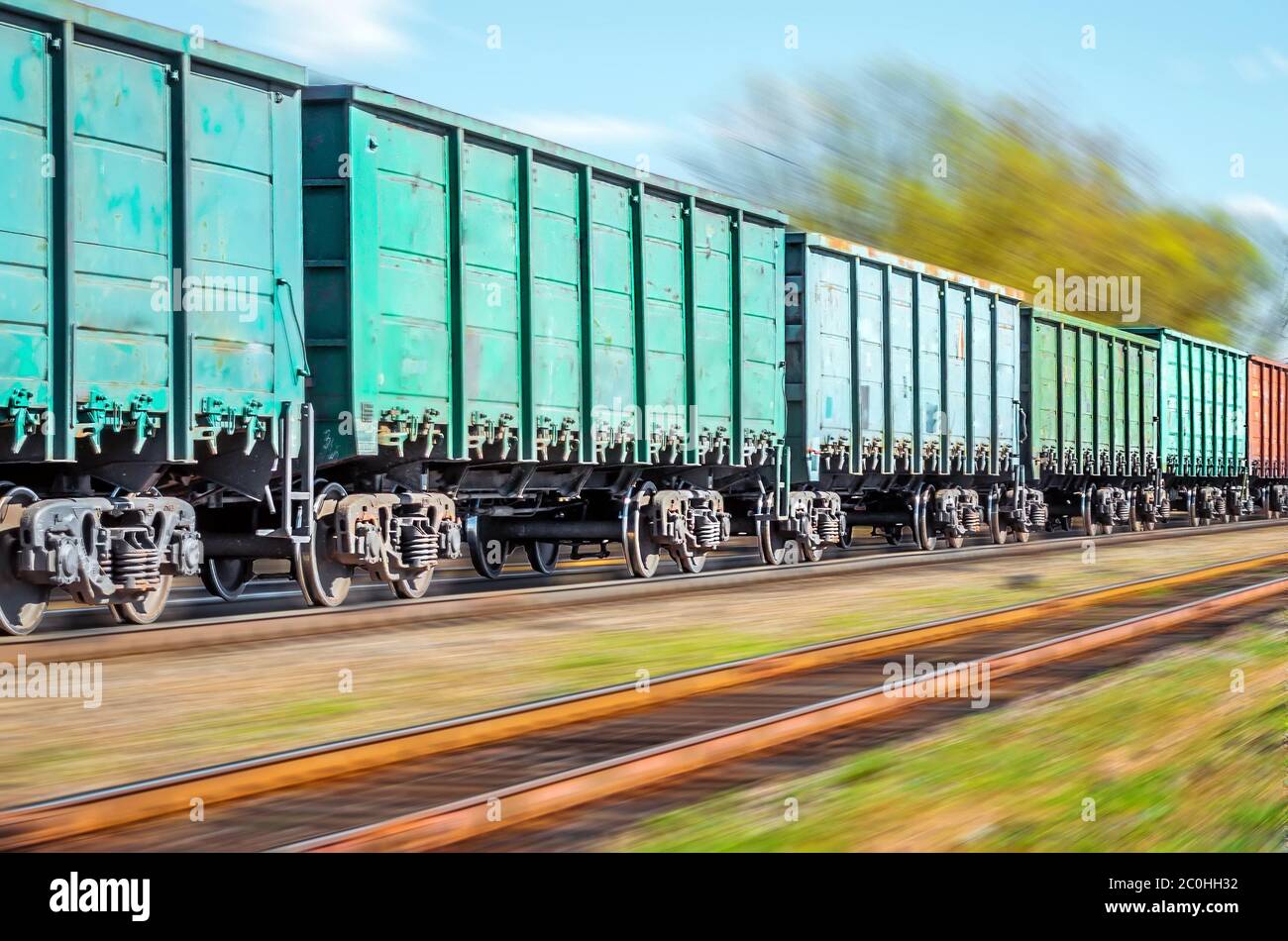 Cargo electric train traveling hi-res stock photography and images - Alamy