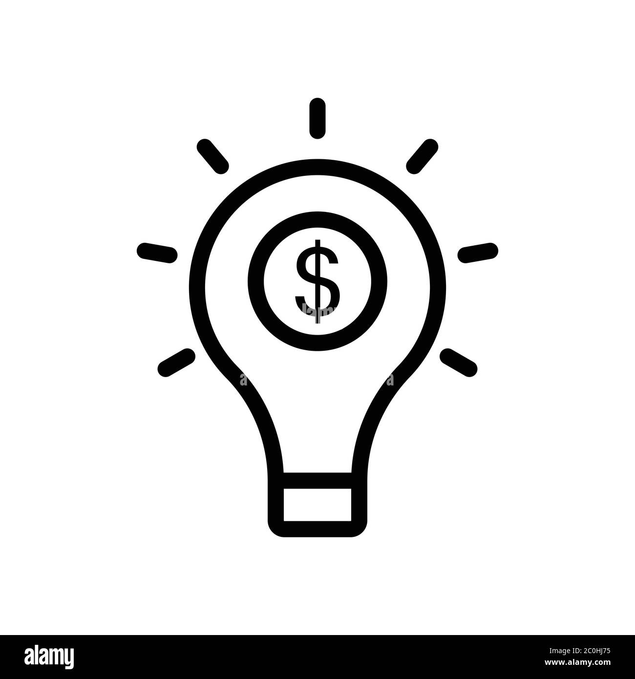 Business idea line symbol. Design vector illustration Stock Vector ...