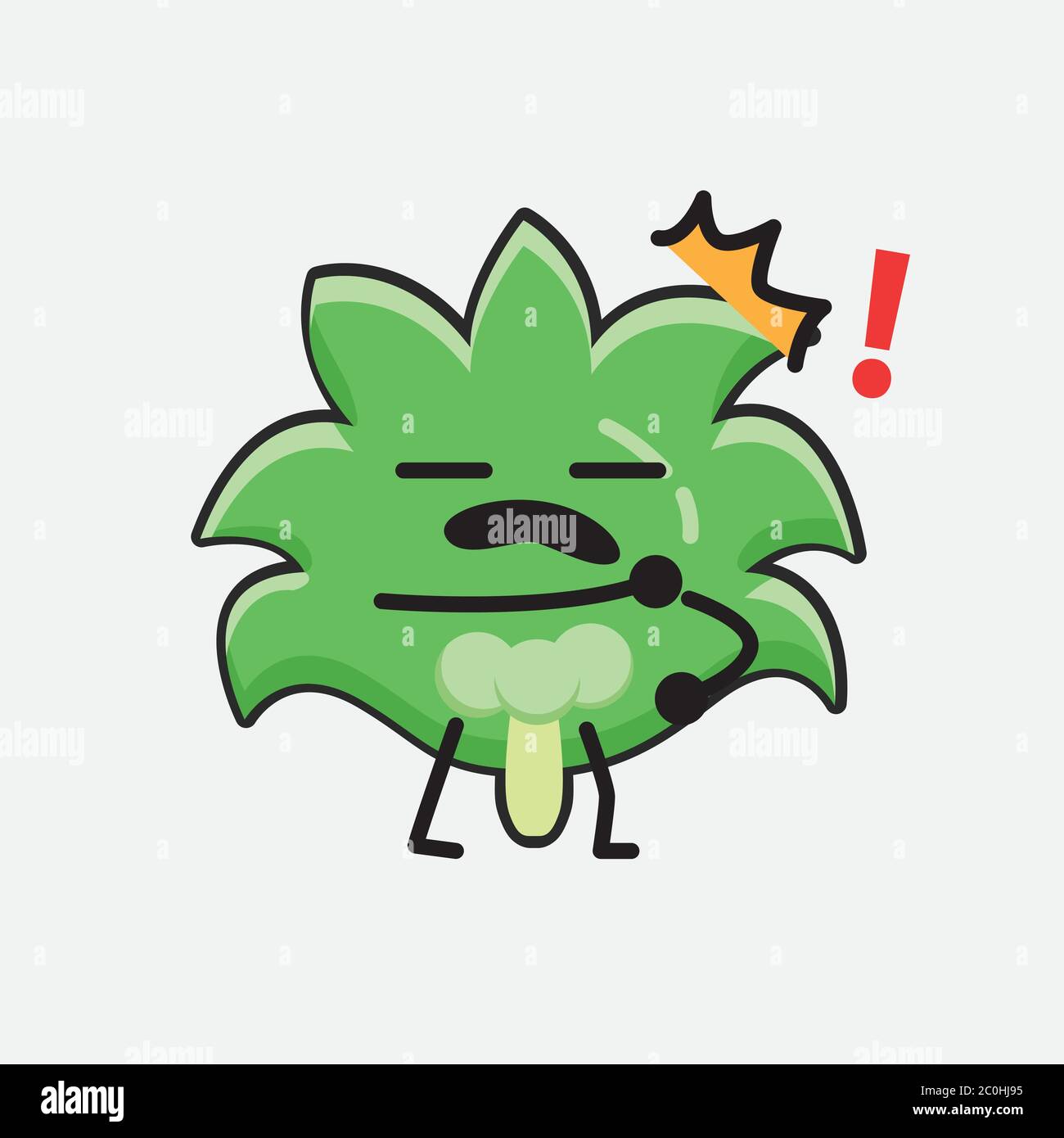 An illustration of Cute Coconut Tree Mascot Vector Character in Flat ...