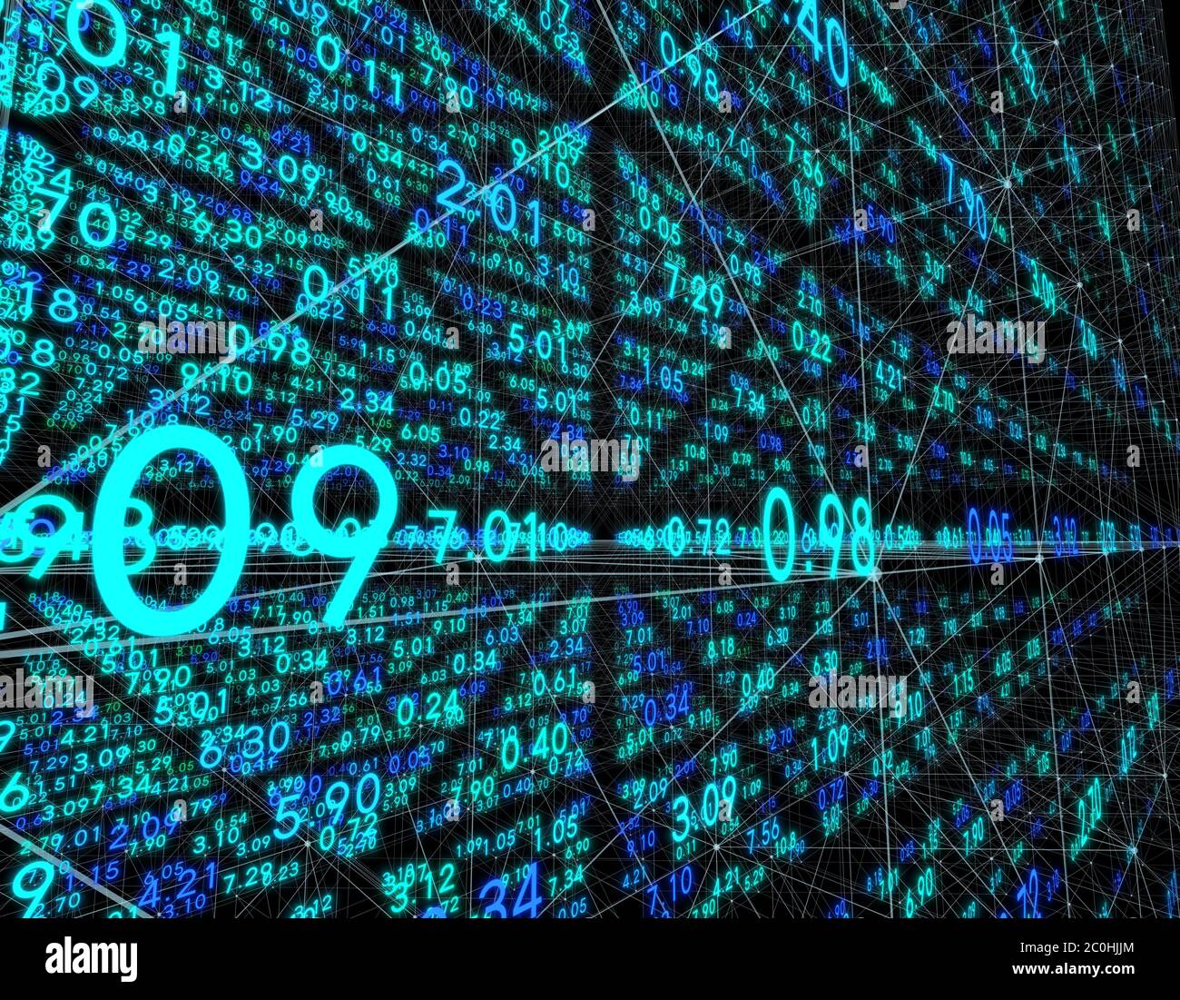 Electronic data array, network data storage and transmission Stock ...
