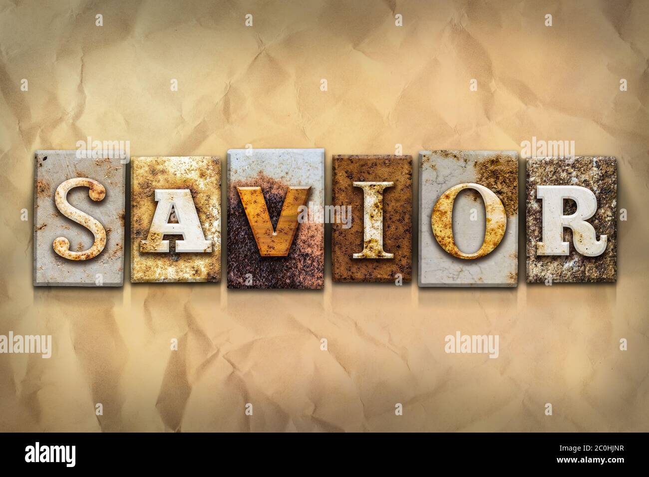 Savior word sign hi-res stock photography and images - Alamy