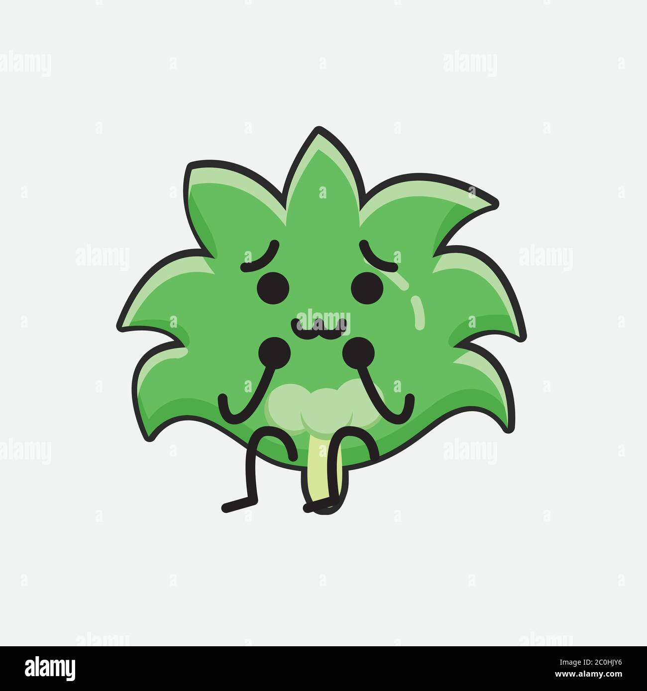 An illustration of Cute Coconut Tree Mascot Vector Character in Flat ...