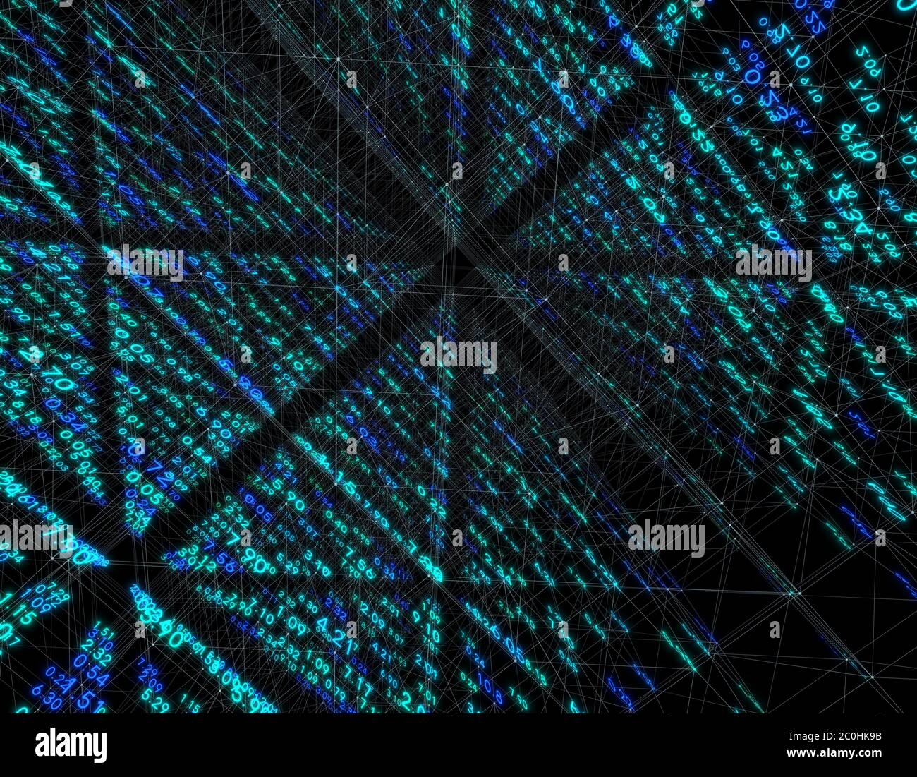 Electronic data array, network data storage and transmission Stock ...