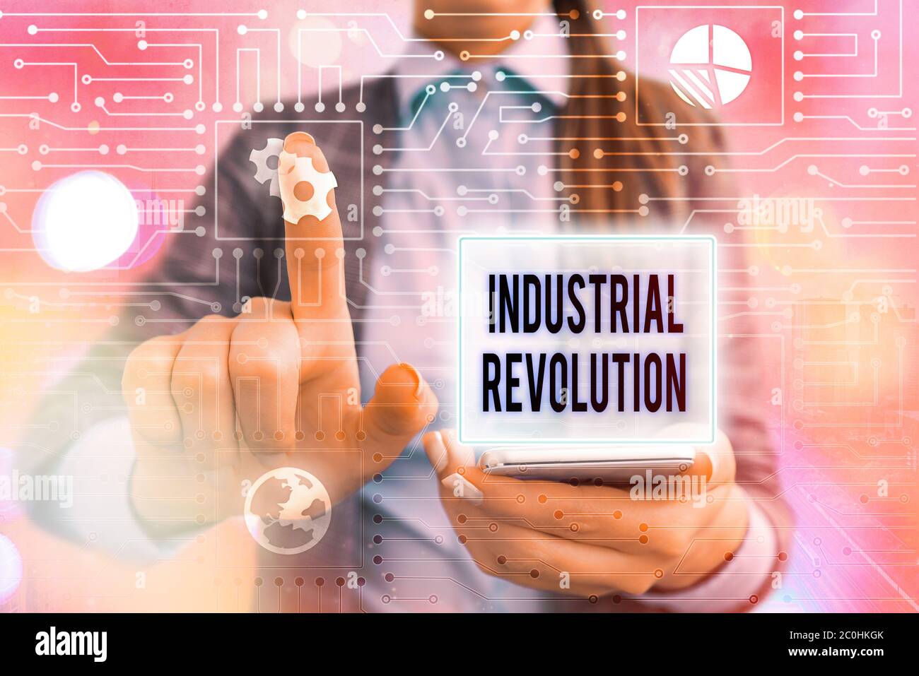 Handwriting text writing Industrial Revolution. Conceptual photo ...