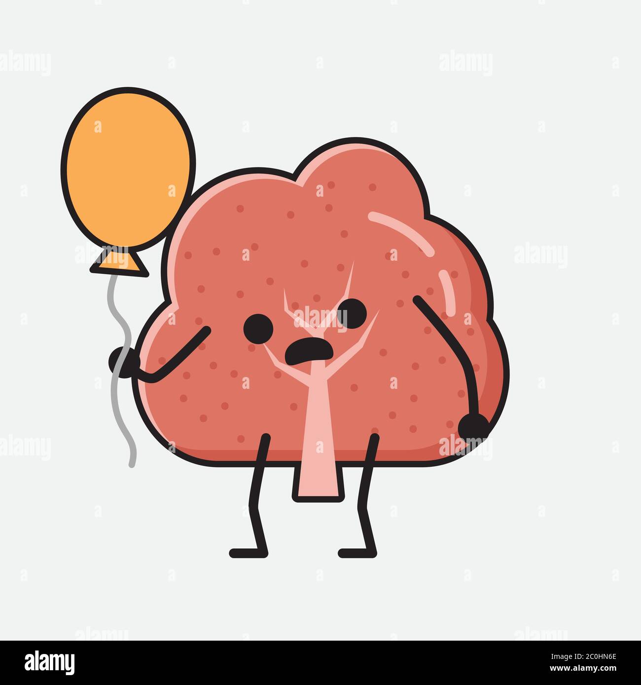 An illustration of Cute Coconut Tree Mascot Vector Character in Flat ...