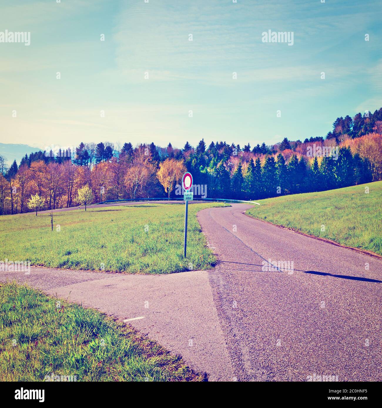 Intersection of path hi-res stock photography and images - Alamy