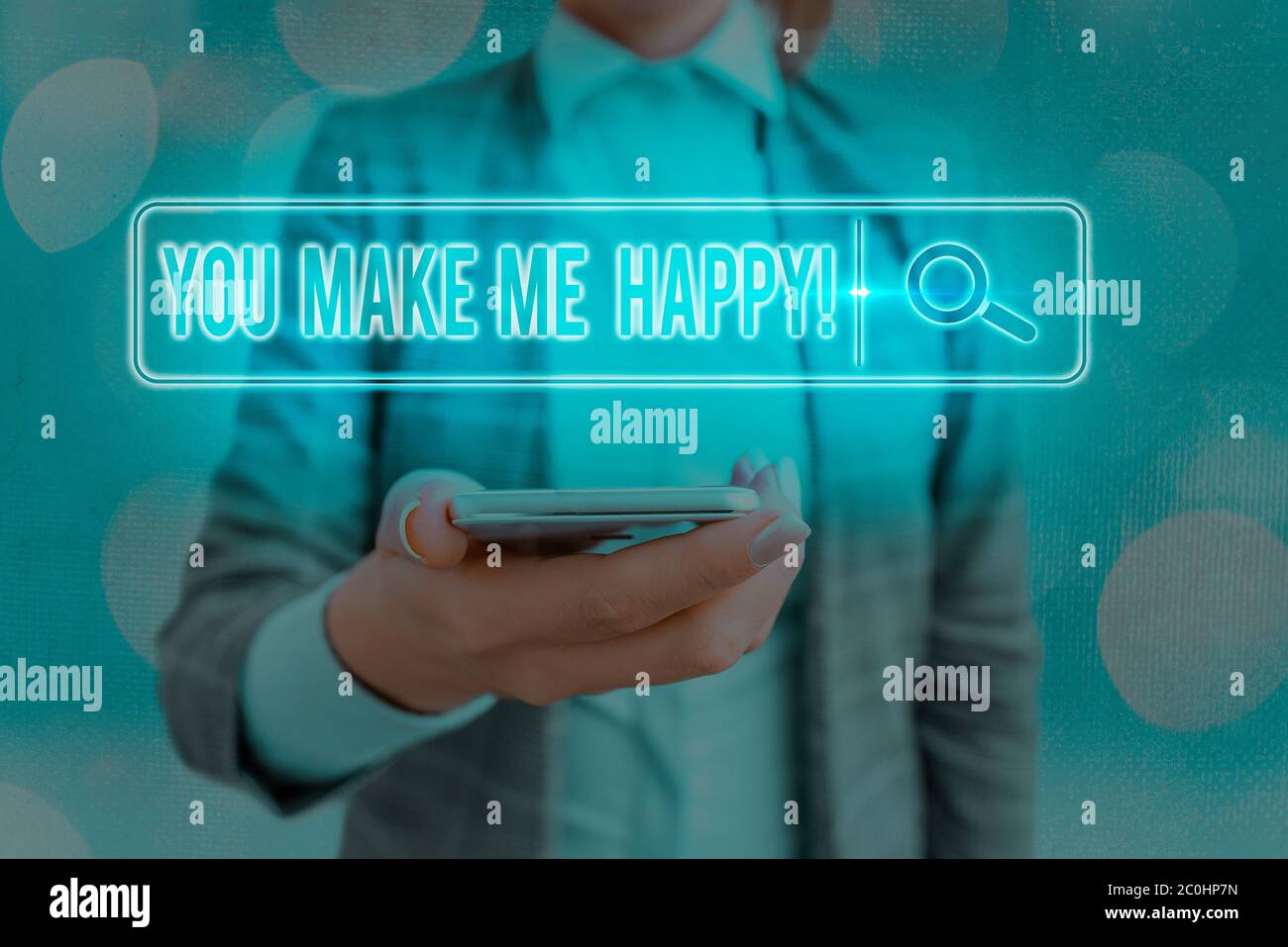 Text sign showing You Make Me Happy. Business photo showcasing ...