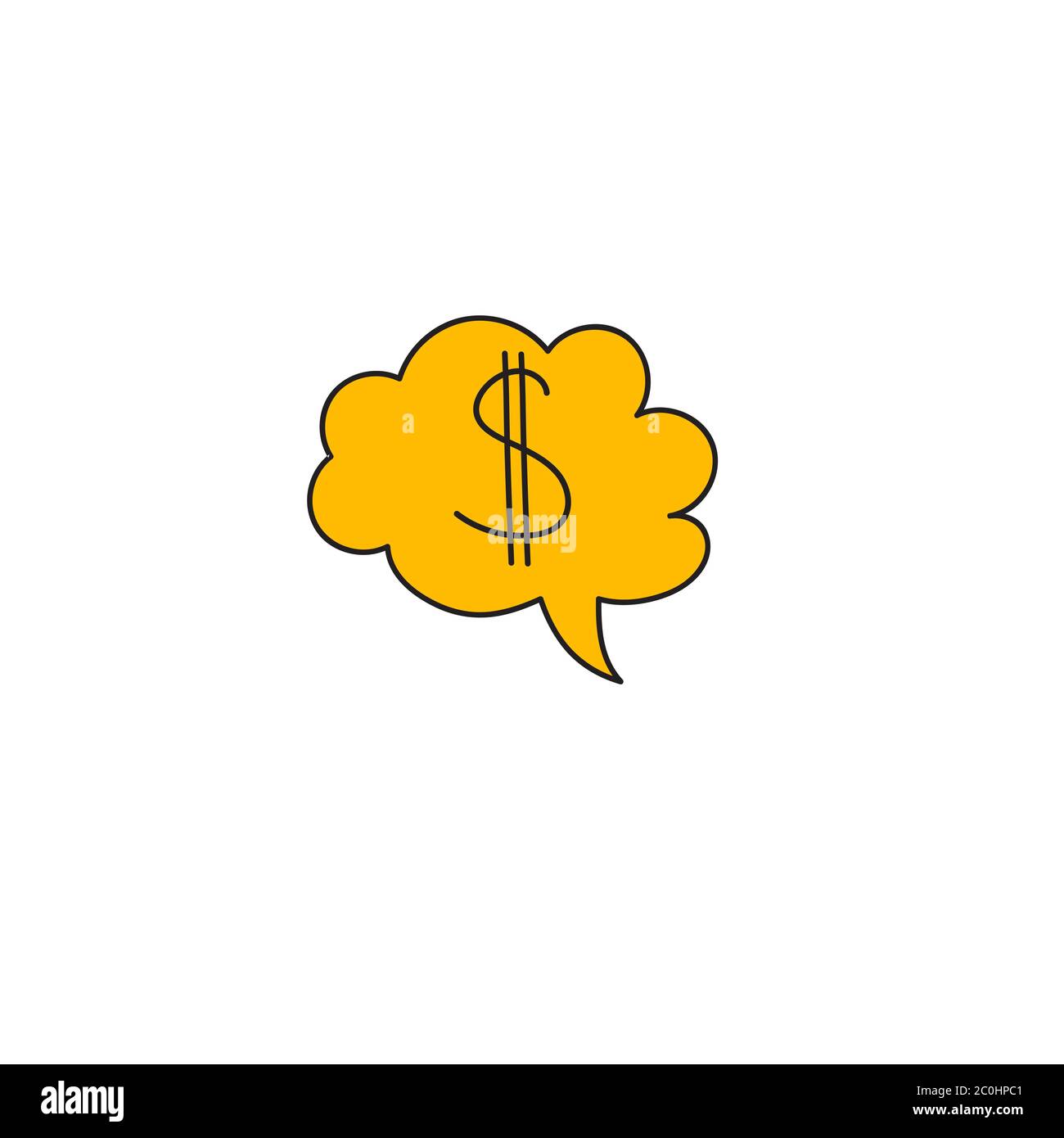 Thought bubble creative thinking Stock Vector Images - Alamy