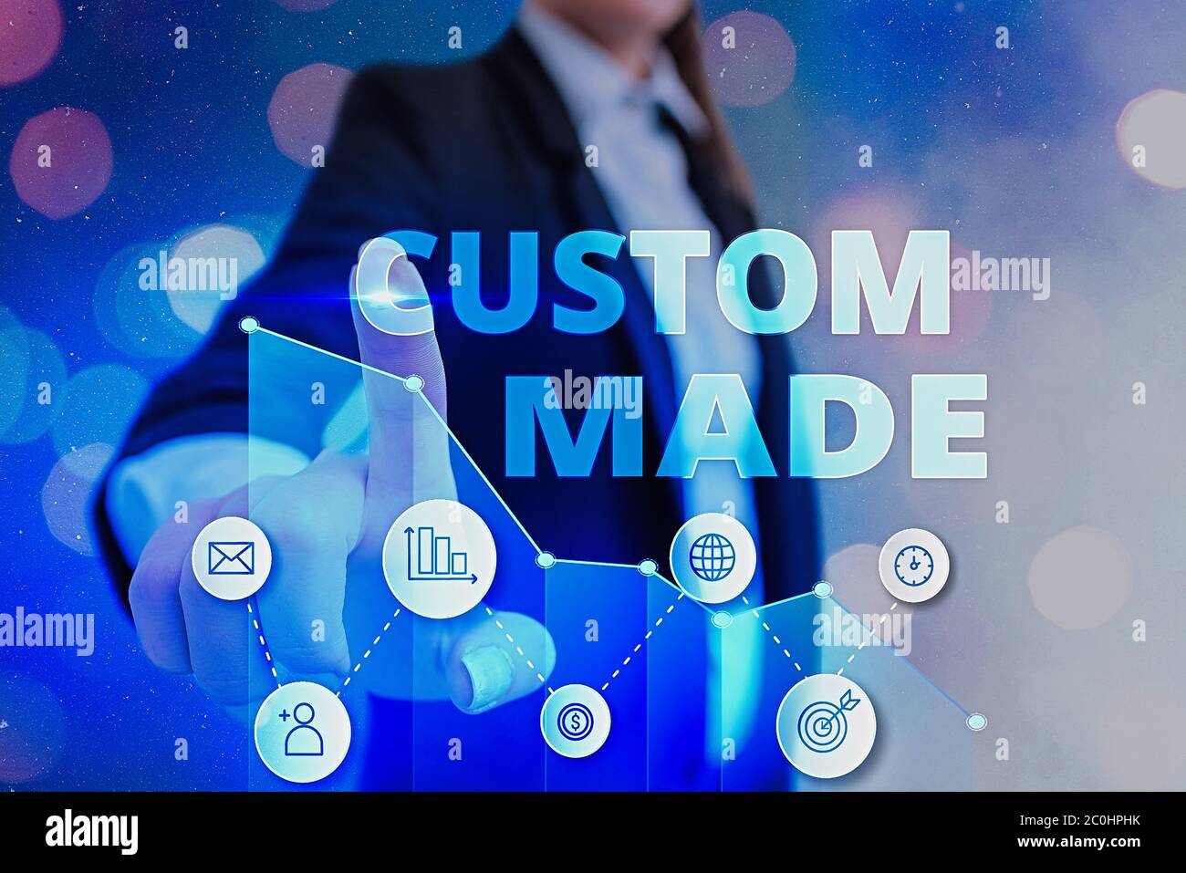 Conceptual hand writing showing Custom Made. Concept meaning an ...