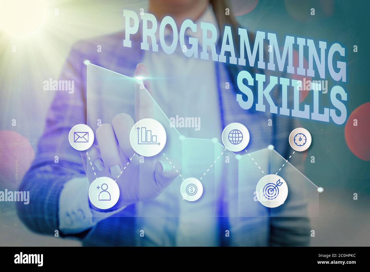 Writing note showing Programming Skills. Business concept for expertise ...